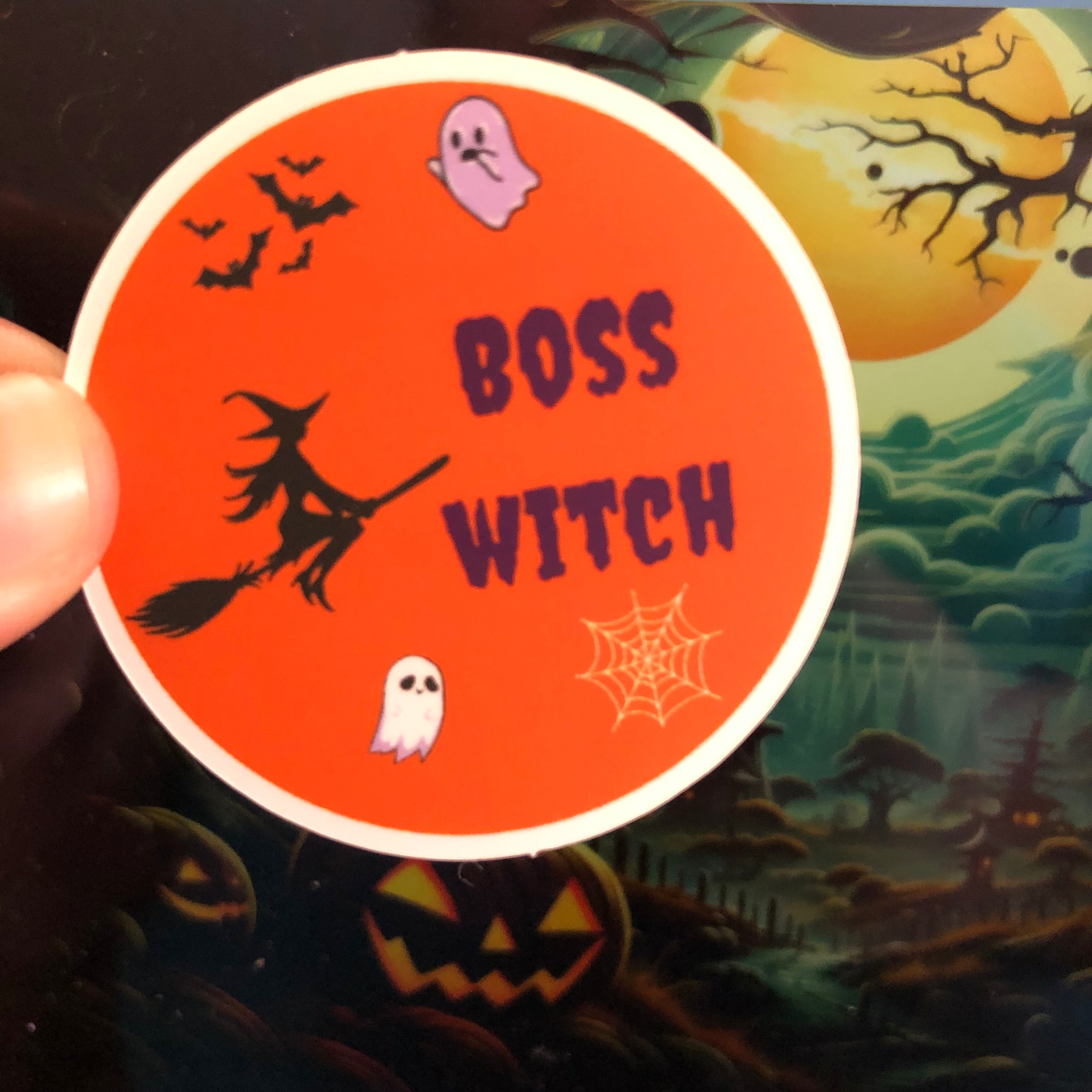 Halloween Boss Witch sticker – Yesi & Juli’s Tiendita