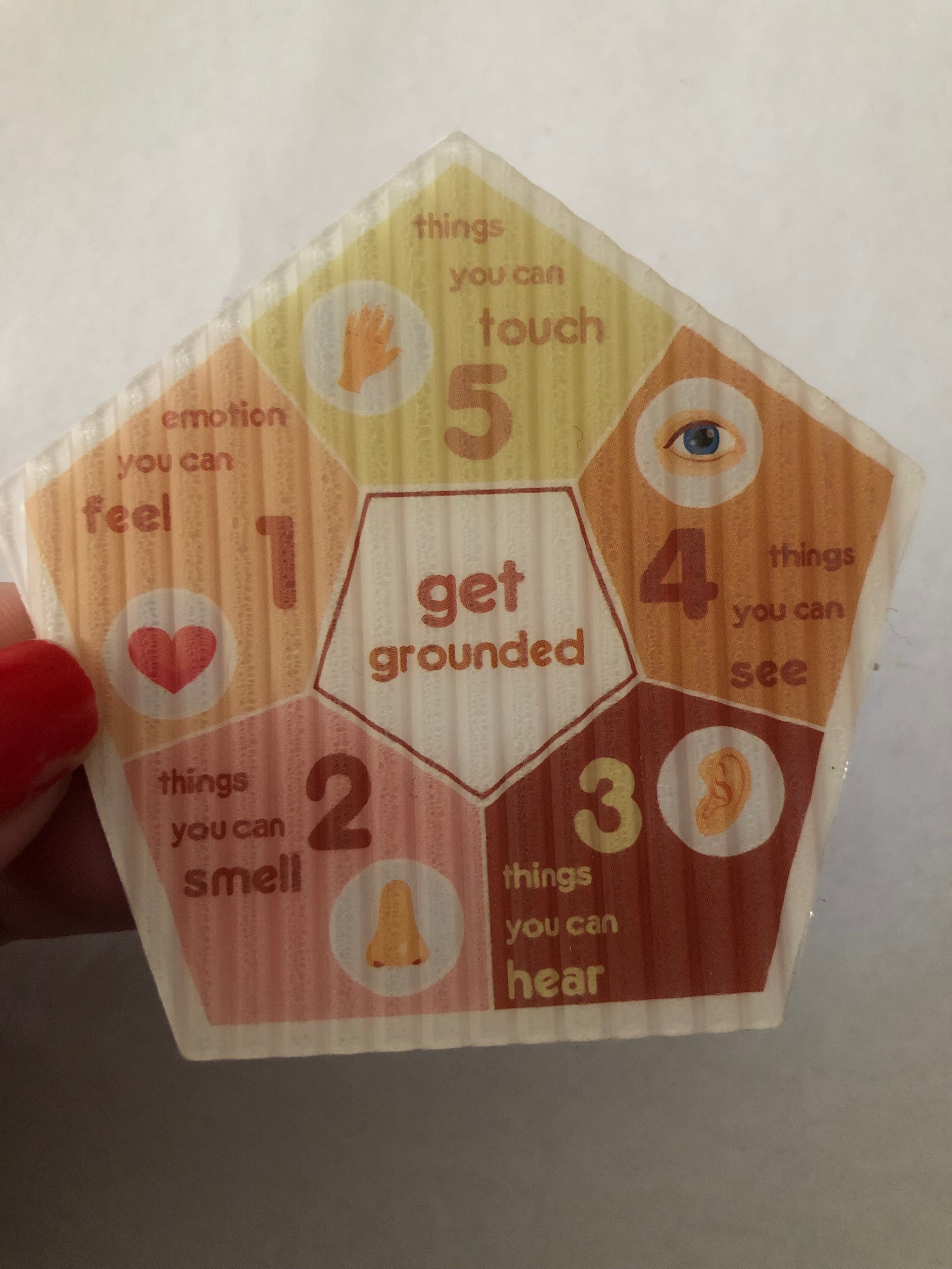 Grounding method sensory sticker for anxiety relief – Yesi & Juli’s ...
